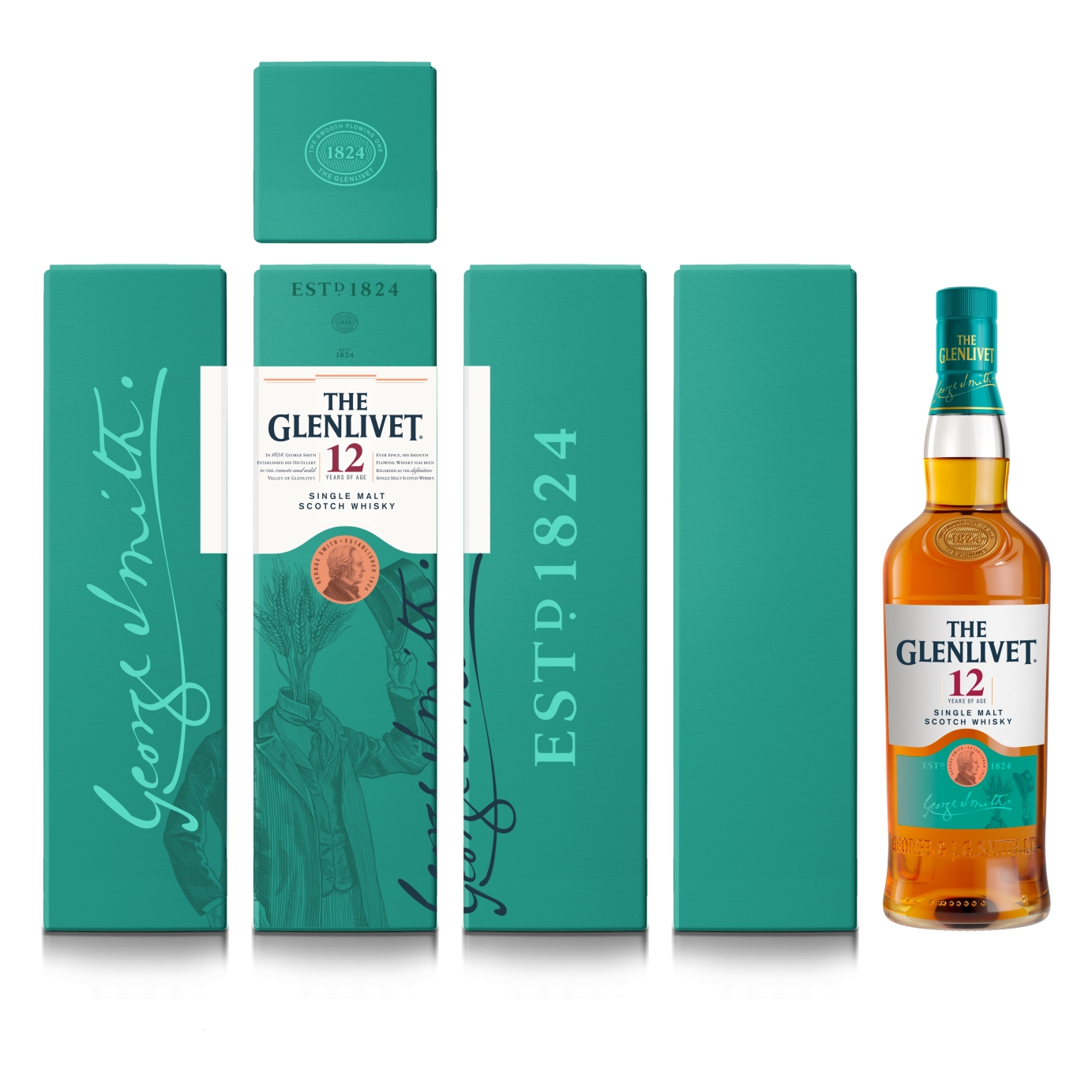 Glenlivet whiskey label design